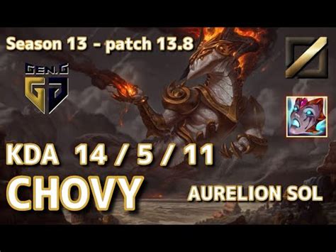 KRサーバー C1Gen G Chovy オレリオンソル Aurelion Sol VS T1 Zeus アーリ Ahri MID