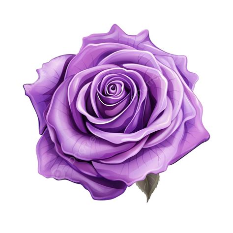 Elemento De Flor Rosa Roxa PNG Rosa Recortar única Flor PNG Imagem
