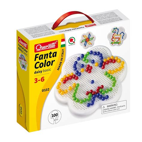 Quercetti 0132 Fantacolor Daisy Chiodini Amazon It Giochi E Giocattoli