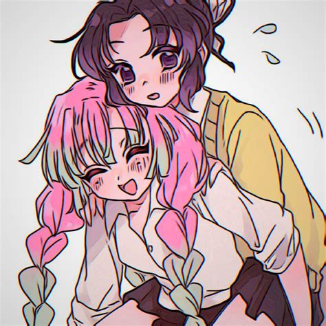 Shinobu and Mitsuri icons Dibujos Dibujos bonitos Arte en lienzo fácil