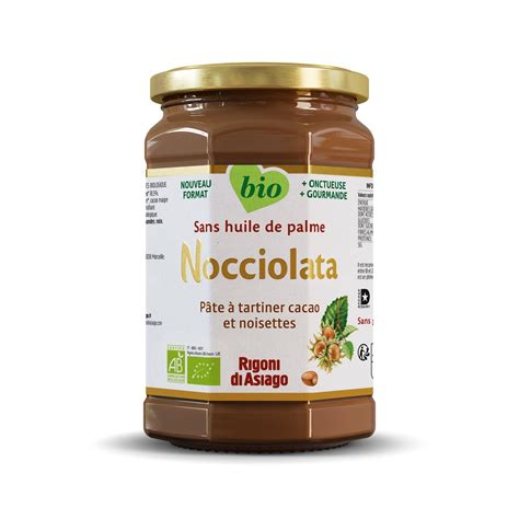 Pâte à tartiner cacao noisettes Nocciolata Bio RIGONI DI ASIAGO le