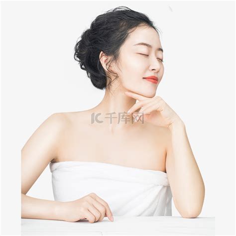 手托下巴的女人素材图片免费下载 千库网
