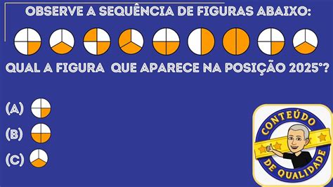 MÉTODO INFALÍVEL QUESTÃO DE SEQUÊNCIA LÓGICA PARTE 1 CAI EM