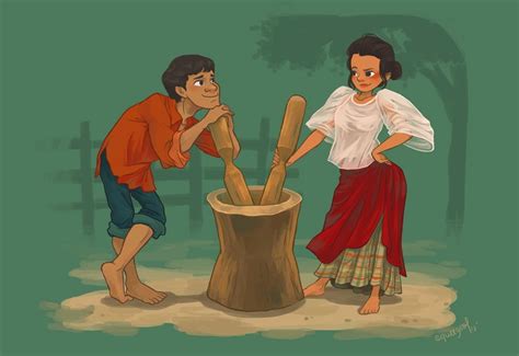 Old Times Philippine Art Filipino Art Character Art