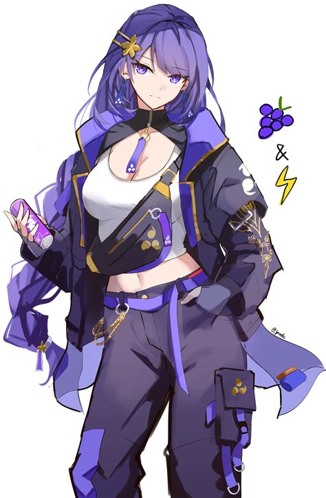 Raiden Shogun Genshin Impact Drawn By Sparks Summer Danbooru