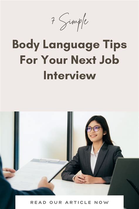 Body Language Tips For An Interview Artofit