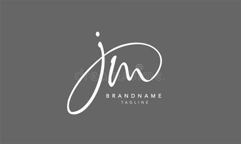 Monogram Logo JM Stock Illustration Illustration Of Letters 206216034