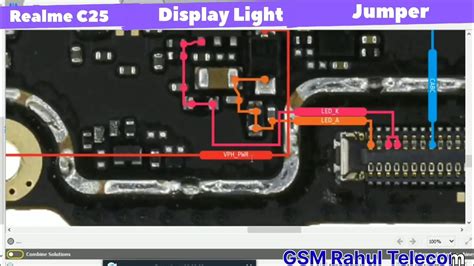 Realme C25 Display Light Diagram Realme C25 Display Jumper Realme