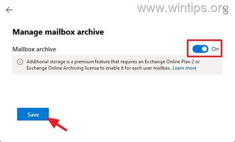 Activez la boîte aux lettres d archivage et l expansion automatique des