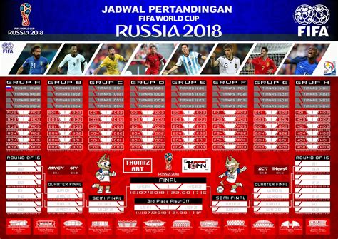 Lengkap Ini Jadwal Piala Dunia 2018 Dari Fase Group Hingga Final