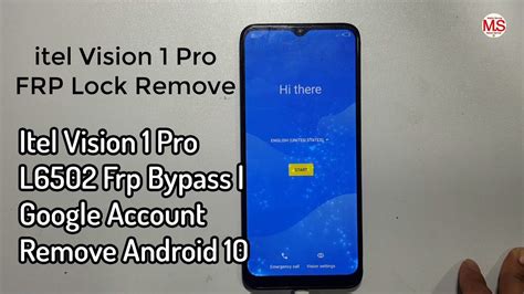 Itel Vision 1 Pro L6502 Frp Bypass Google Account Remove Android 10