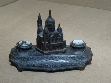 ANCIEN DOUBLE ENCRIER 1900 Paris Le Sacré Coeur EUR 28 00 PicClick FR