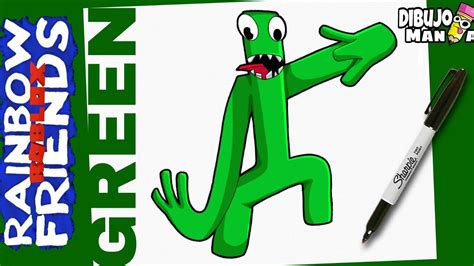 COMO DIBUJAR A GREEN DE ROBLOX RAINBOW FRIENDS How To Draw Green From