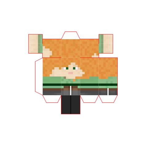Papercraft Mini Alex Improved Minecraft Templates Minecraft Tutorial Minecraft Art