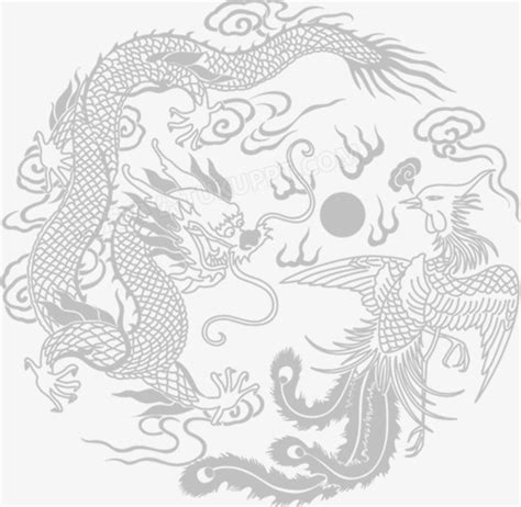 龙凤图腾中国风元素PNG图片素材下载 中国PNG 熊猫办公