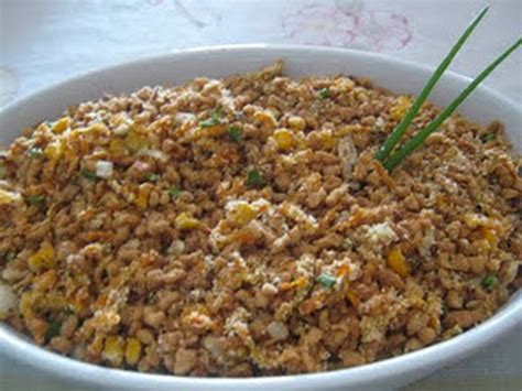 Farofa de proteína de soja Acompanhamentos Receitas