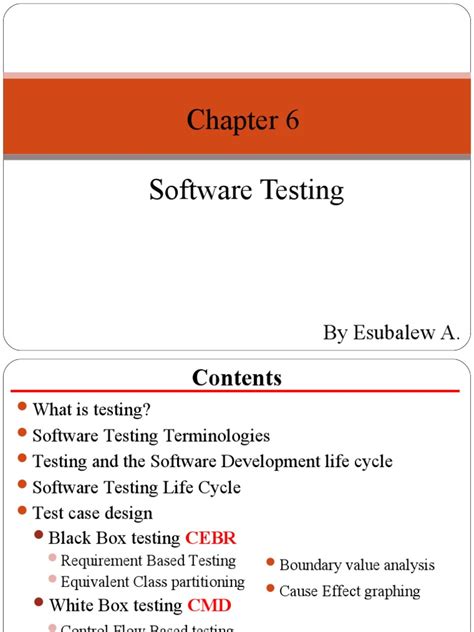chapter 1 software testing lecture 1 and 2 pdf software testing software bug