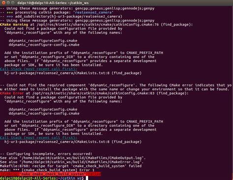 invoking make cmake check build system failed · issue 4 · mrlacquer hj ur3 package · github