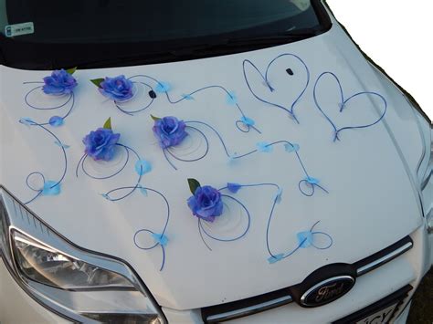 Dekoracja samochodu ozdoby na auto do ślubu płatki 8229383458
