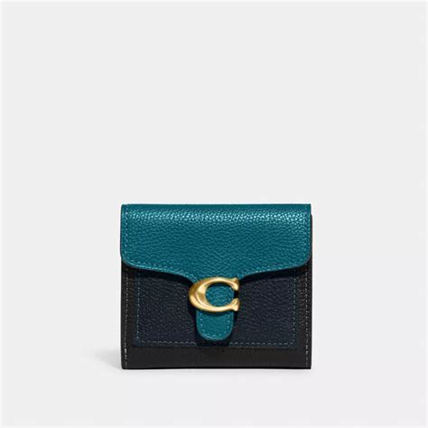 公式COACH コーチ タビー スモール ウォレット カラーブロック