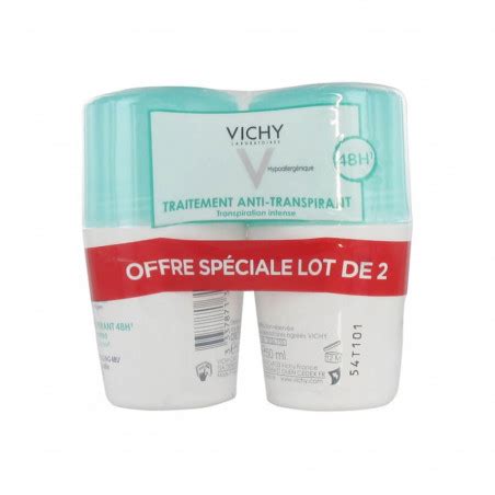 Vichy Traitement Anti Transpirant 48H Lot De 2 X 50 Ml