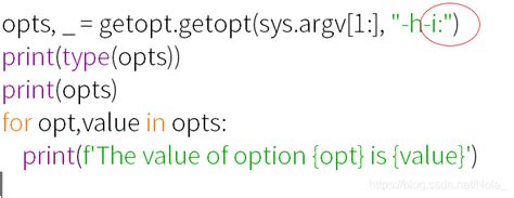 python命令行参数getopt getopt gnu getopt csdn博客