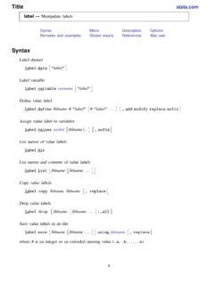 Syntax Stata Software For Statistics And Data Science Syntax Stata