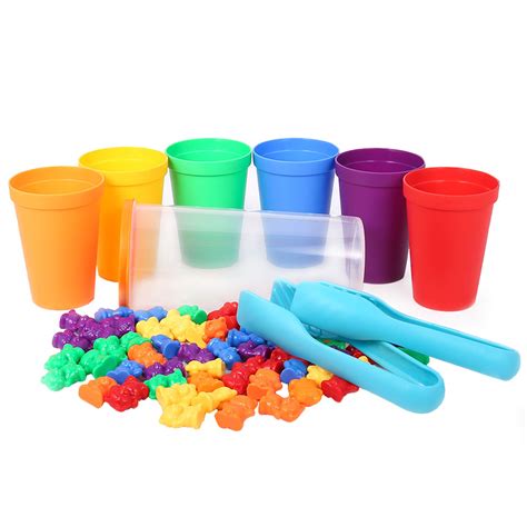 71pcs Rainbow Counting Bears Counting Bears Set With Matching Sorting