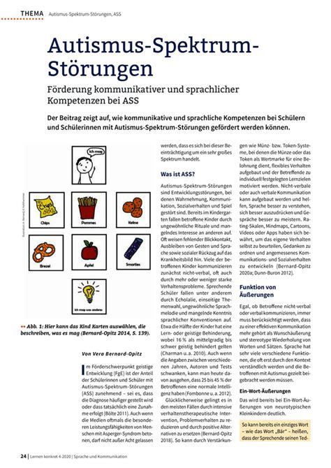 Autismus Spektrum Störungen Förderung kommunikativer und sprachlicher