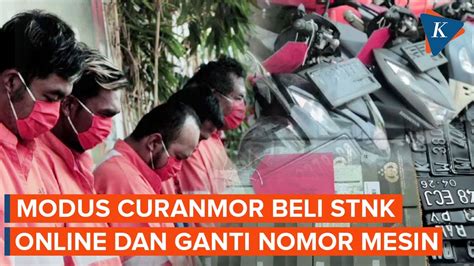Modus Komplotan Curanmor Di Malang Jual Motor Curian Ganti Nomor