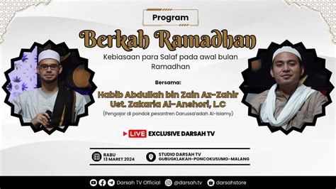 Kebiasaan Para Salaf Ketika Memasuki Awal Bulan Ramadhan Berkah