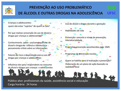 Crr Ufsc Preven O Ao Uso Problem Tico De Lcool E Outras Drogas Na