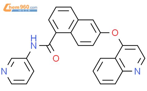 861880 29 7 1 NAPHTHALENECARBOXAMIDE N 3 PYRIDINYL 6 4 QUINOLINYLOXY