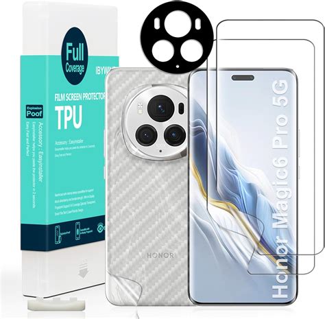Ibywind 2 Pièce TPU Protection écran pour Honor Magic6 Pro 5G 6 8 Pas