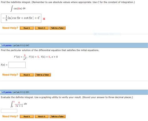 Solved Find The Indefinite Integral Remember To Use Chegg