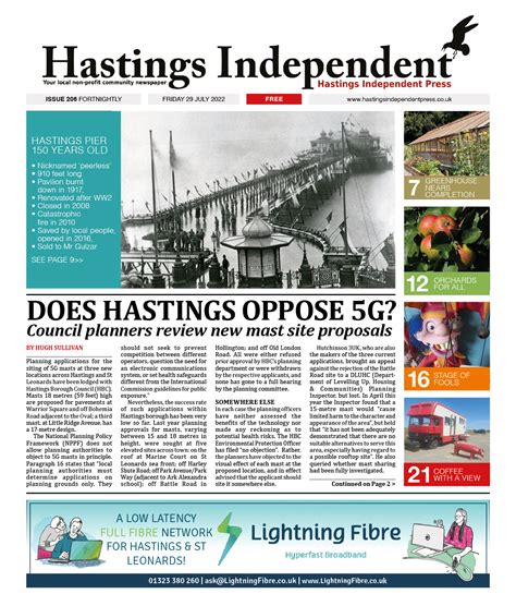 Hastings Independent Issue 206 Hastings Independent Press