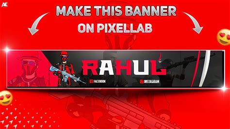 How To Make BGMI Gaming Banner On Pixellab Gaming Channel Banner