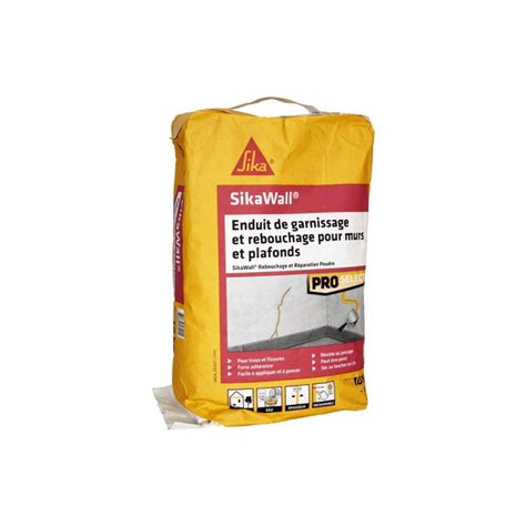 Enduit De Garnissage Et Rebouchage SIKA SikaWall Pour Murs Et Plafonds