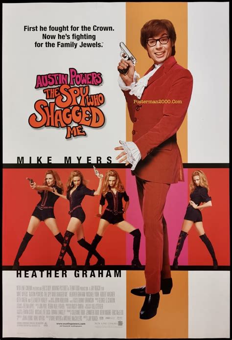 Austin Powers The Spy Who Shagged Me ออสติน พาวเวอร์ สายลับ ลับๆ ล่อๆ แบบทั่วไป Posterman 2000