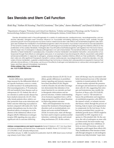 pdf sex steroids and stem cell function