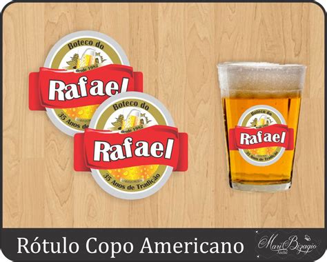 Rótulo Copo Americano Cerveja Elo7 Produtos Especiais