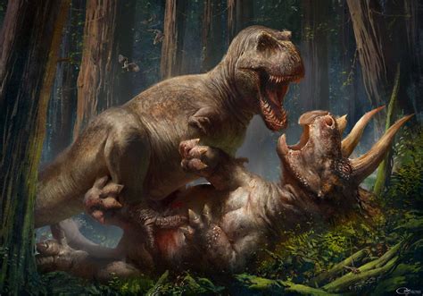 T Rex Vs Triceratops By Arvalis Deviantart On DeviantArt