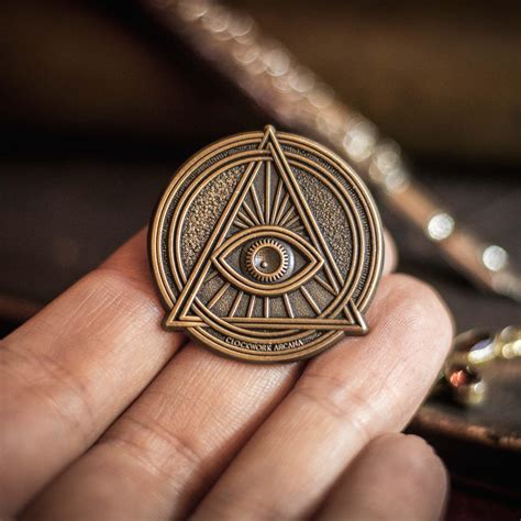 All Seeing Eye Pin Badge
