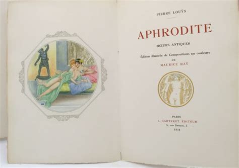 Lous Pierre Aphrodite Livre Rare Book