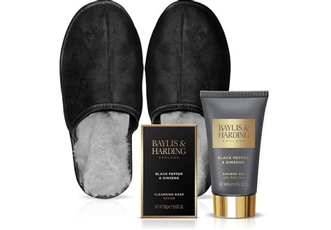 Baylis Harding Black Pepper Ginseng Slippers Σετ Ανδρικής