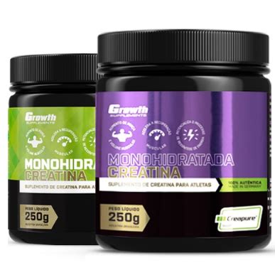 Creatina Creapure Monohidratada Growth 250g E 100g Original Shopee Brasil