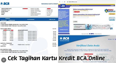 6 Cara Cek Tagihan Kartu Kredit BCA Dengan Mudah