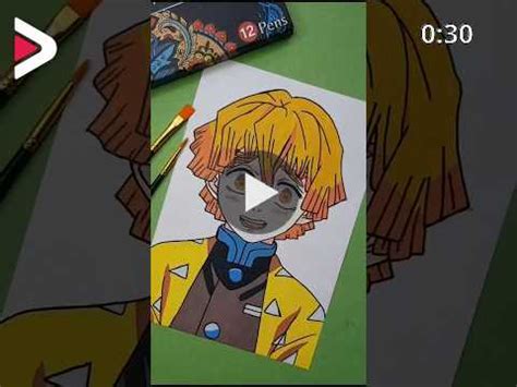 How To Draw Zenitsu Agatsuma Demon Slayer Anime Drawing Step By