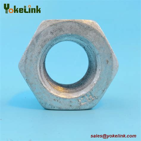 Hot Forged Astm A Dh Nut Heavy Hex Hot Dip Galvanized With A Bolt