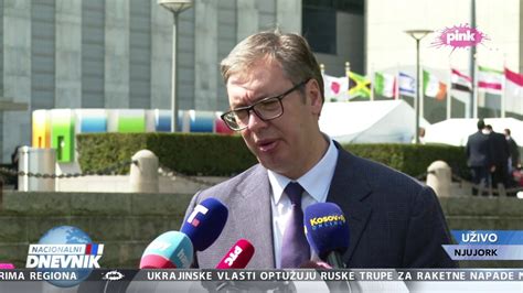 pink rs Predsednik Vučić iz Njujorka Slušaću predavanja zbog
